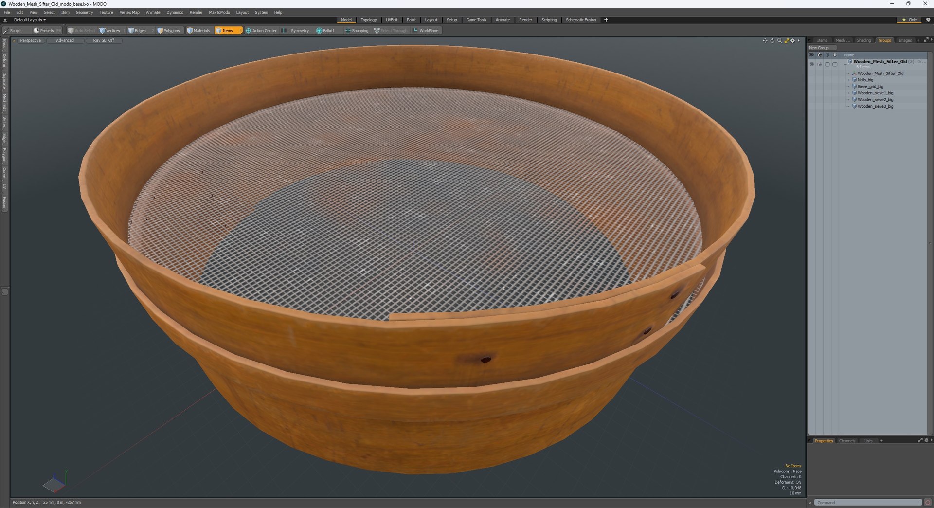 3D Wooden Mesh Sifter Old Model - TurboSquid 2332601