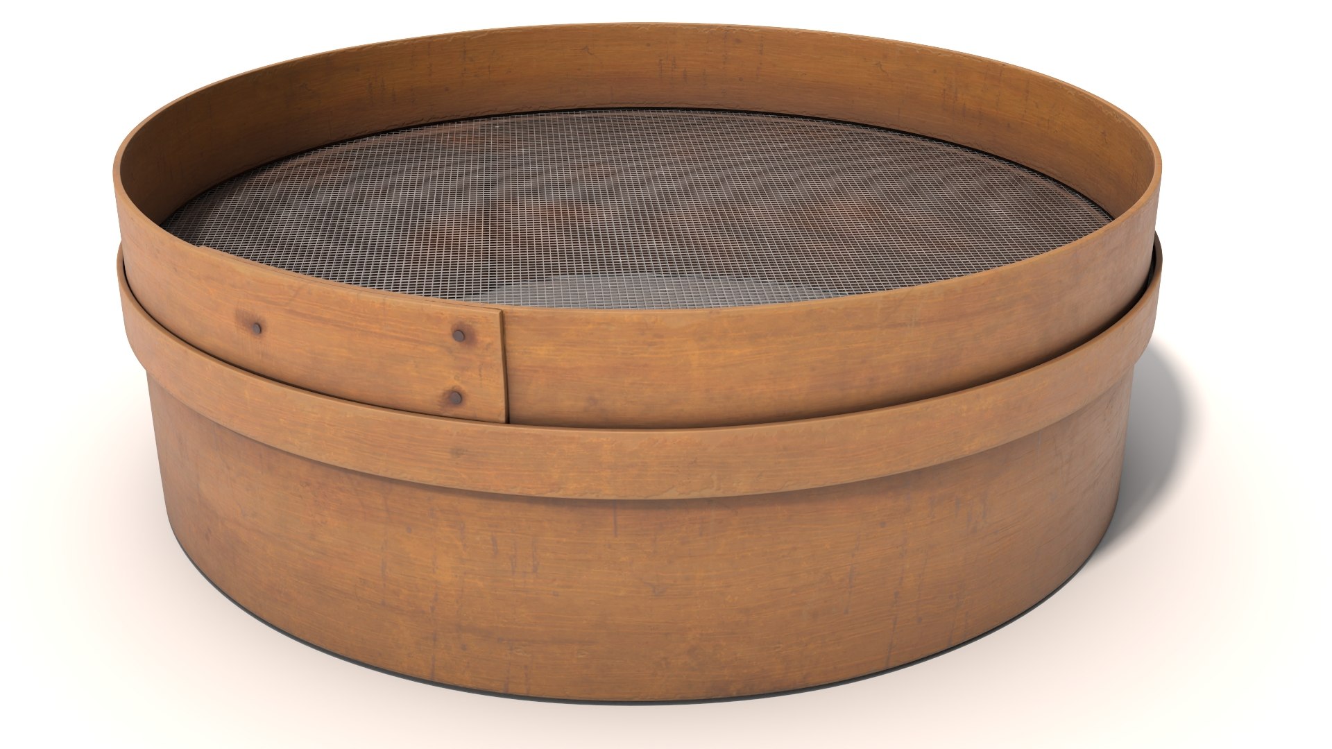 3D Wooden Mesh Sifter Old Model - TurboSquid 2332601