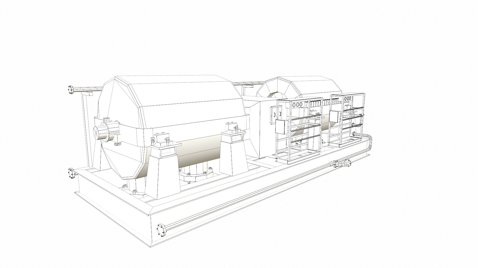 Ethylene Compressor 3D Model - TurboSquid 2360142