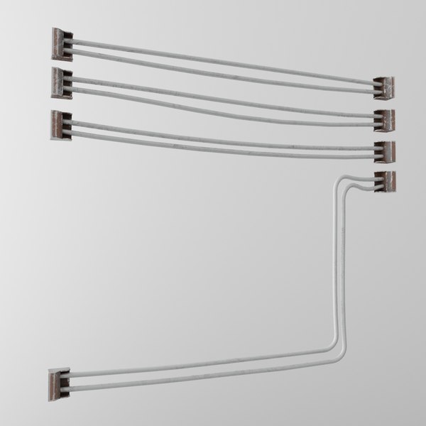 electrical stuff wall 3d model