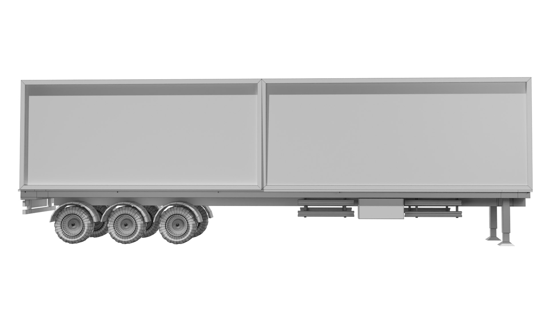 3D Container Trailer Model - TurboSquid 2230086