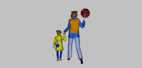3d crossing guard model