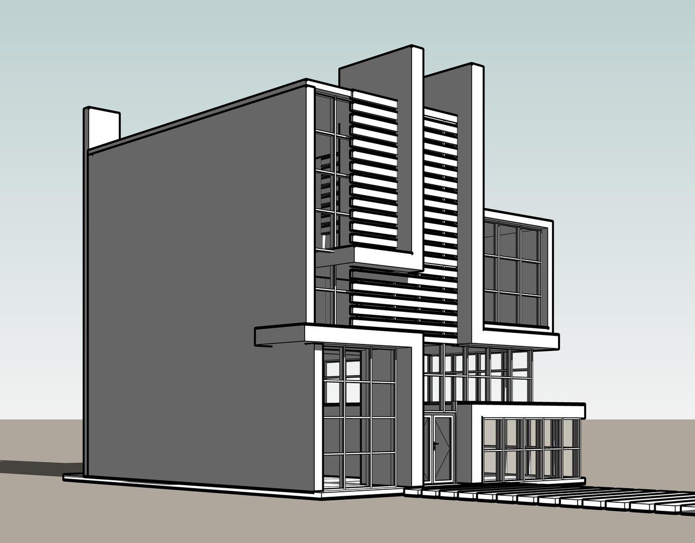 Modern Building 16 model - TurboSquid 1746304