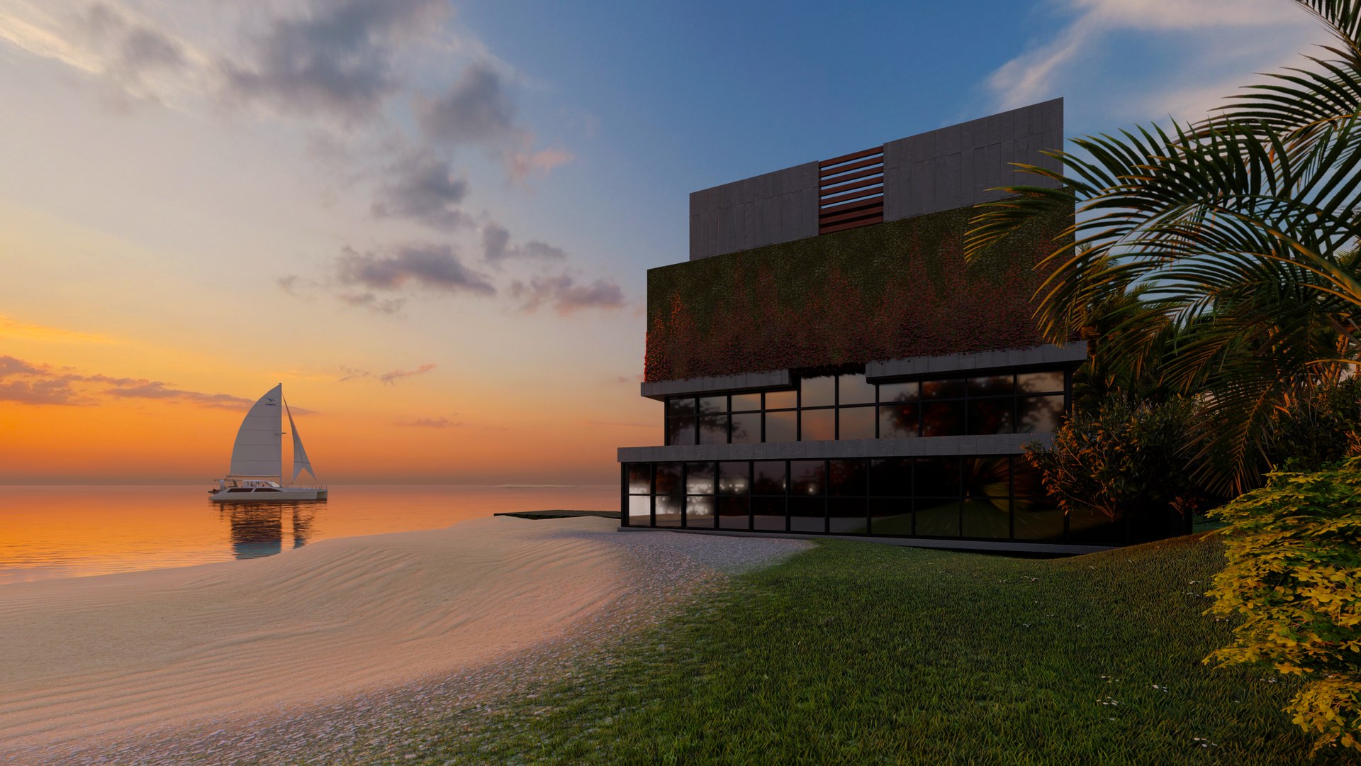 Modern Building 16 model - TurboSquid 1746304