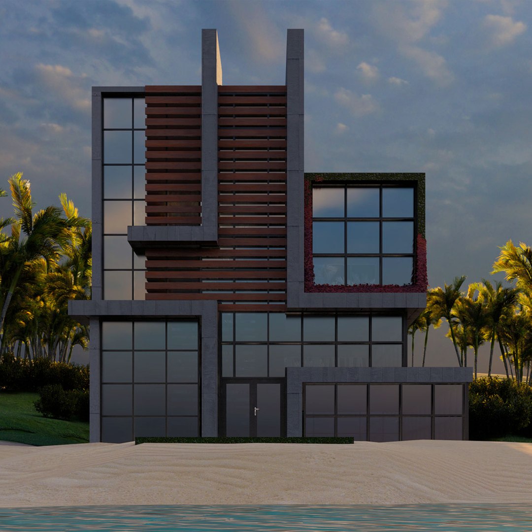 Modern Building 16 model - TurboSquid 1746304