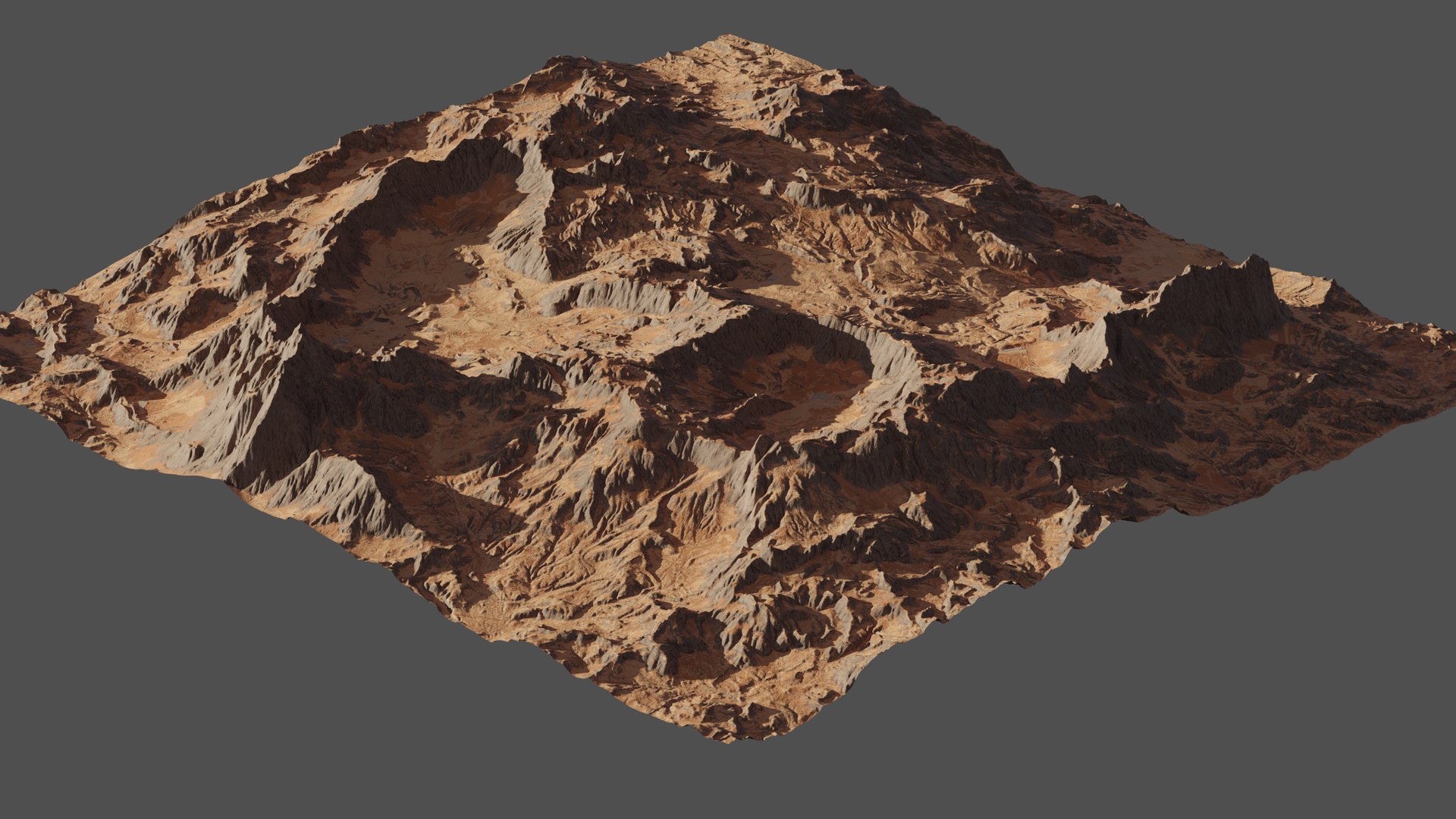 3D 8K Planet Crater Landscape 4 - TurboSquid 1826860