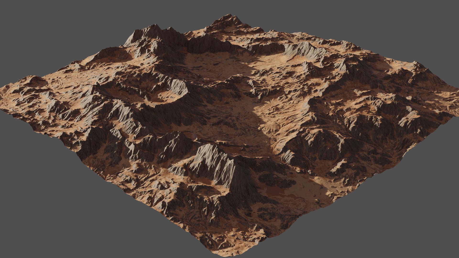 3D 8K Planet Crater Landscape 4 - TurboSquid 1826860
