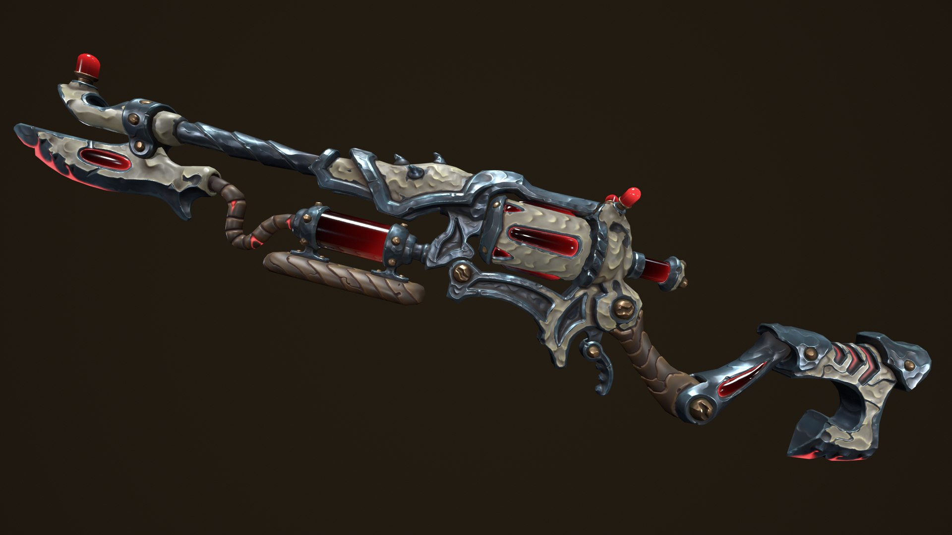 Modular Stylized Toxic Rifle Shotgun Revolver Axe Knife 3D Model ...