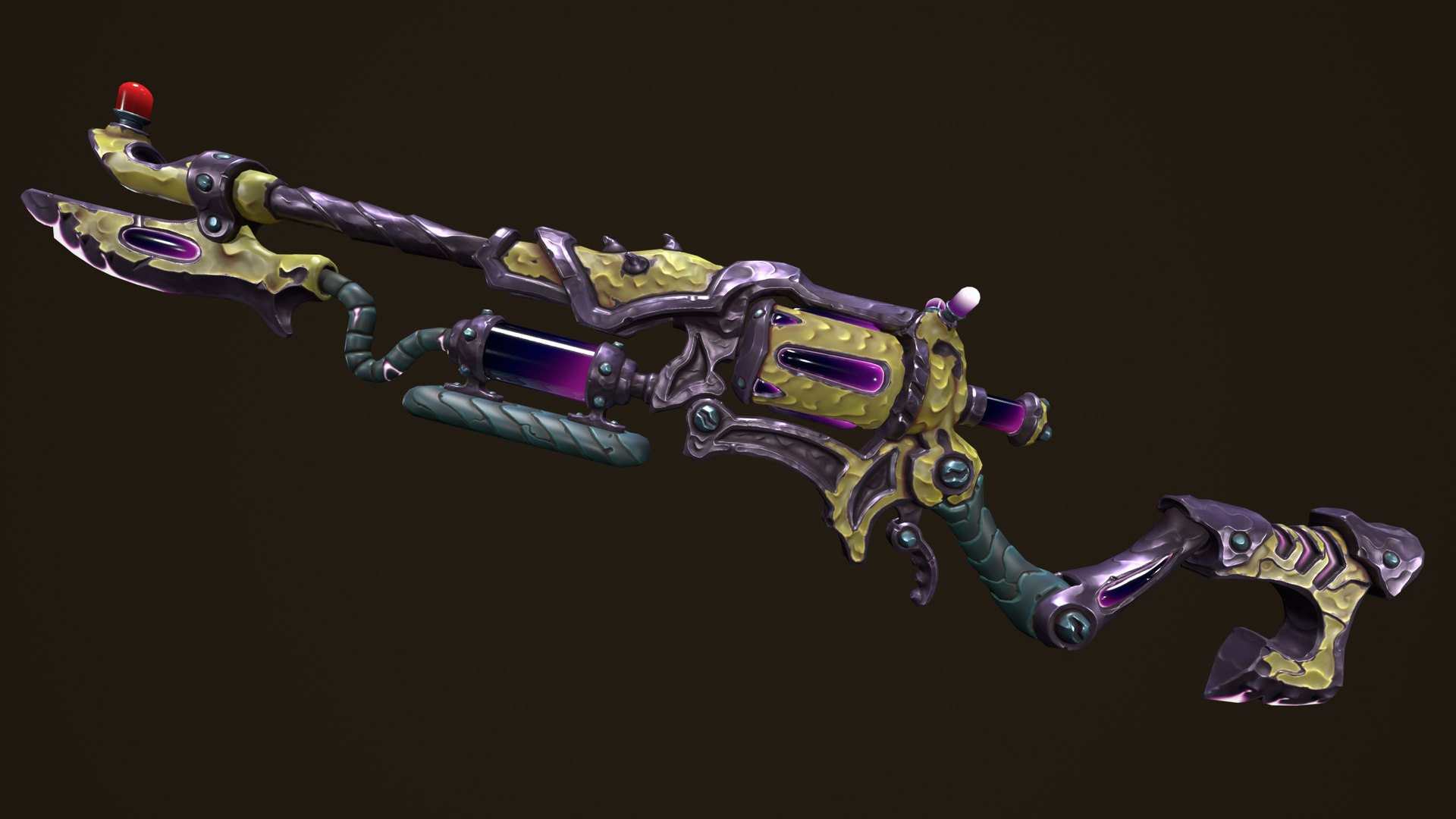 Modular Stylized Toxic Rifle Shotgun Revolver Axe Knife 3D Model ...