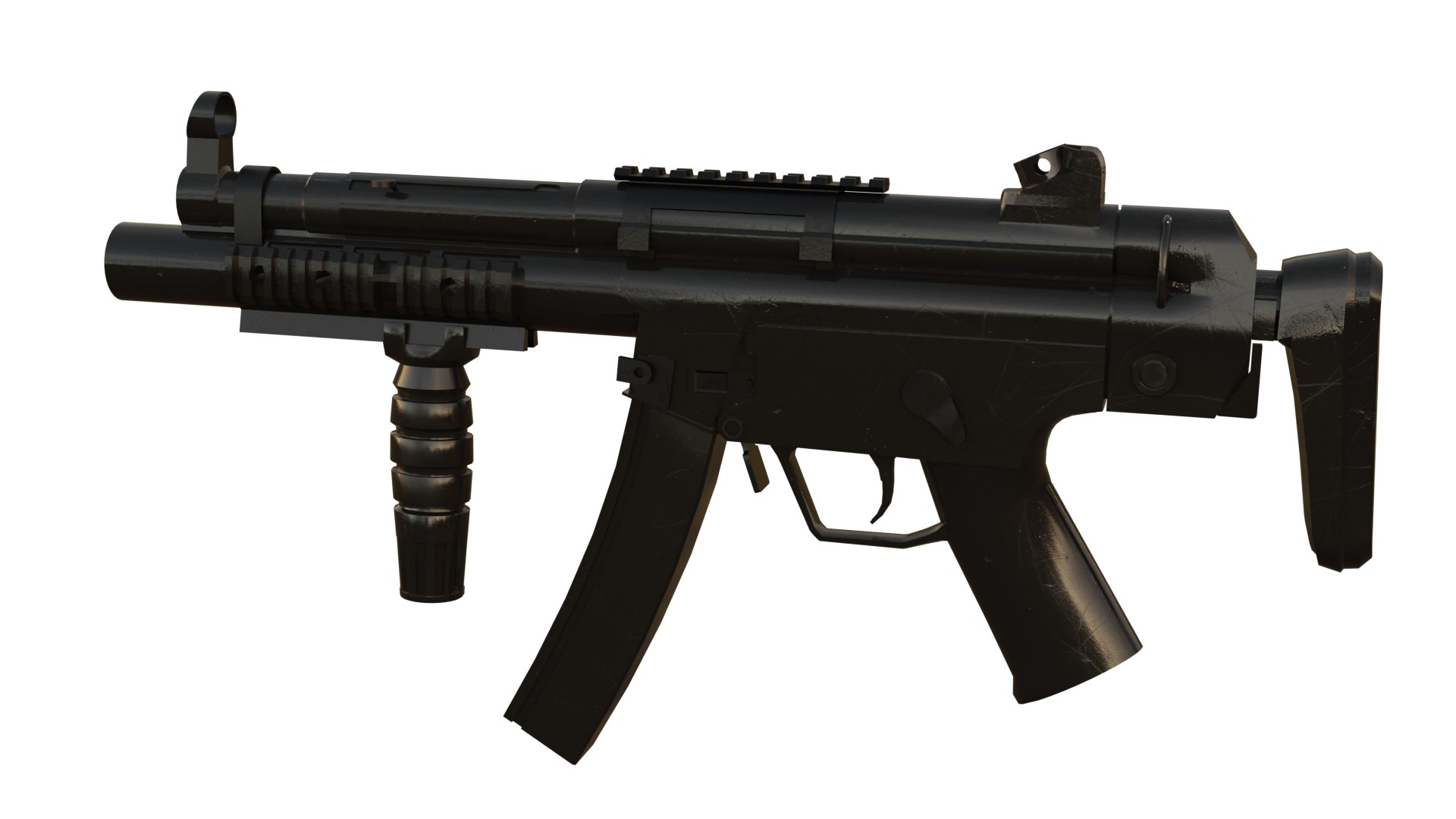 3D Mp5 Rifle Smg Rifle Assault Rifle Gameready Gun Weapon - TurboSquid ...