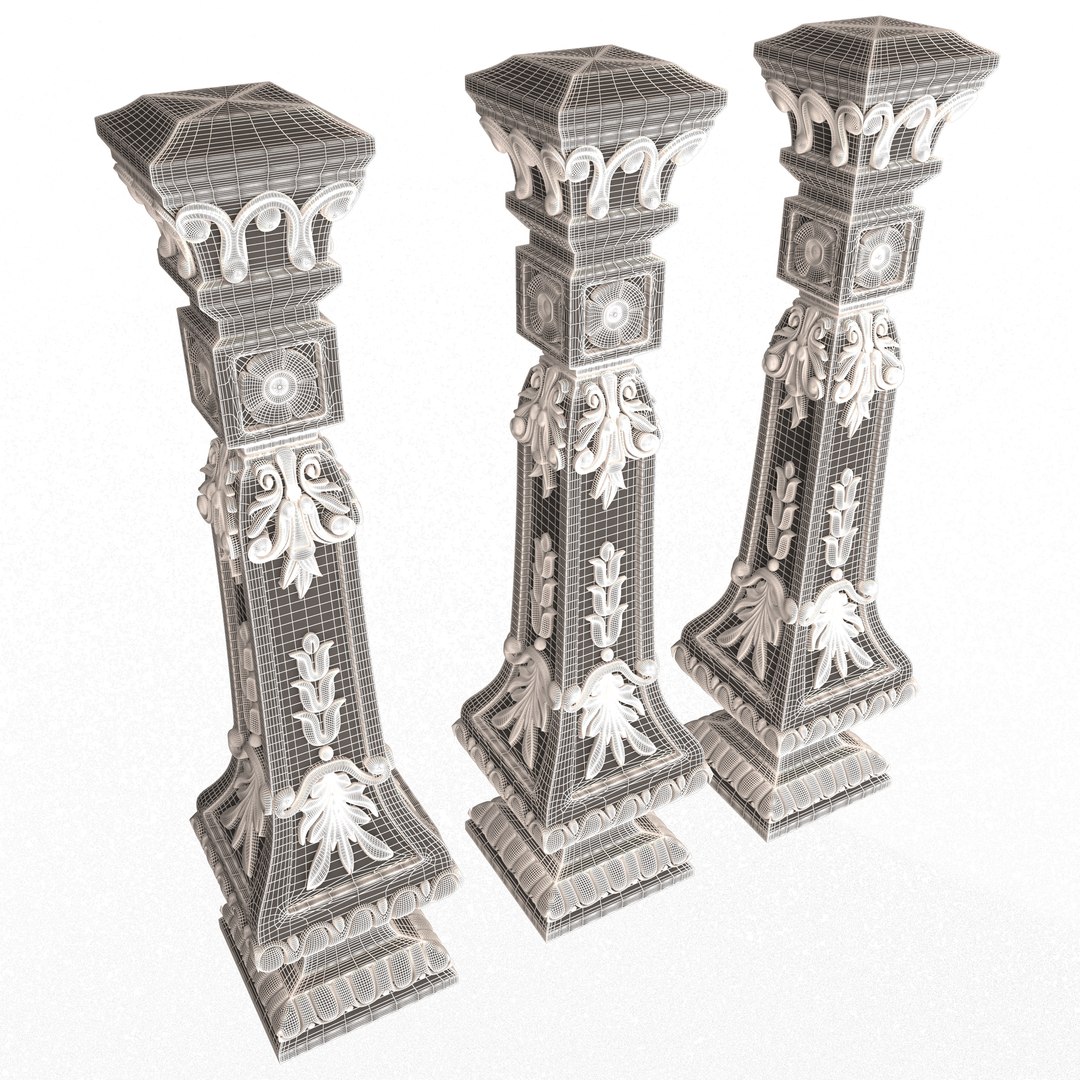 3D Classic Baluster 07 - TurboSquid 1861034