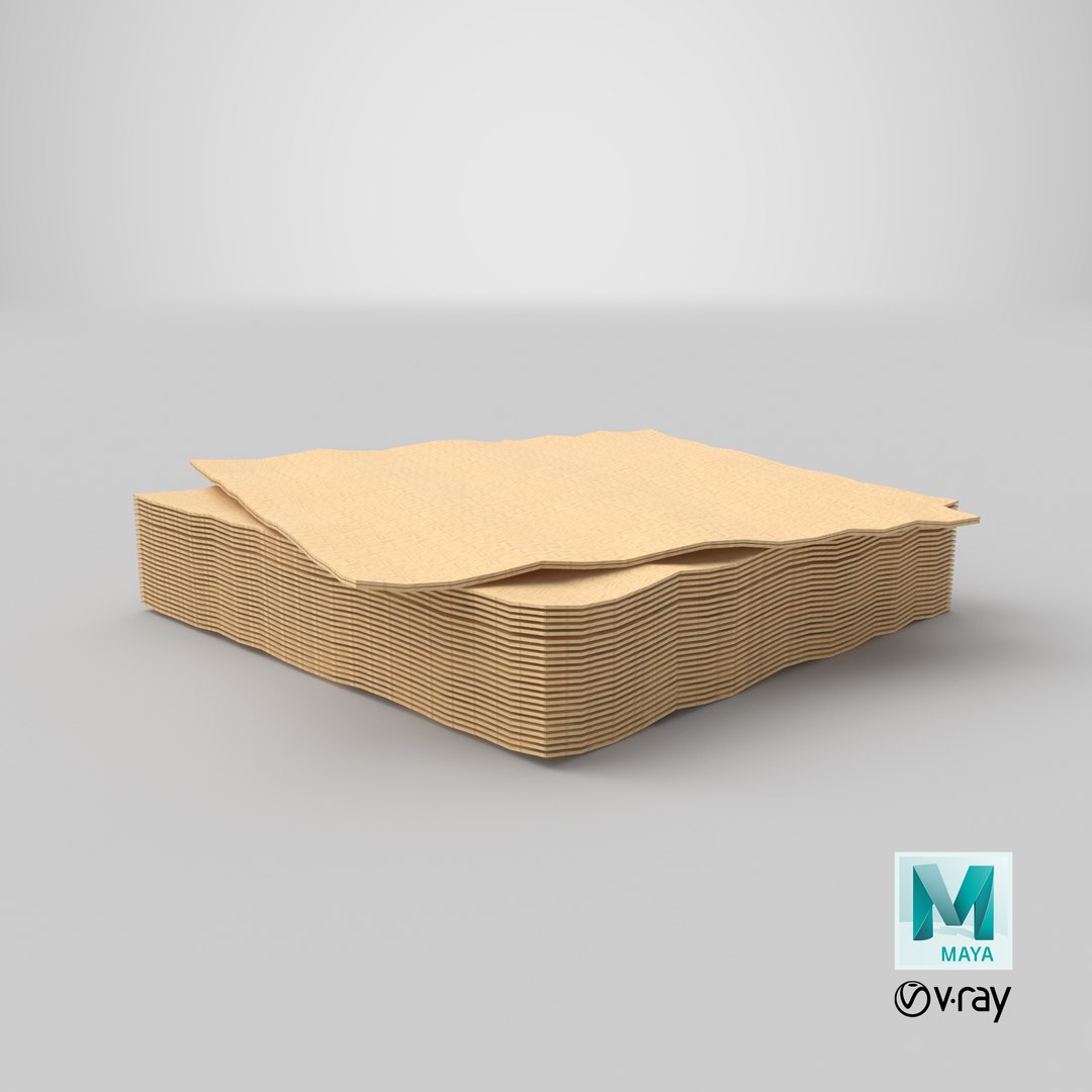Brown Napkin 3D Model - TurboSquid 1437990