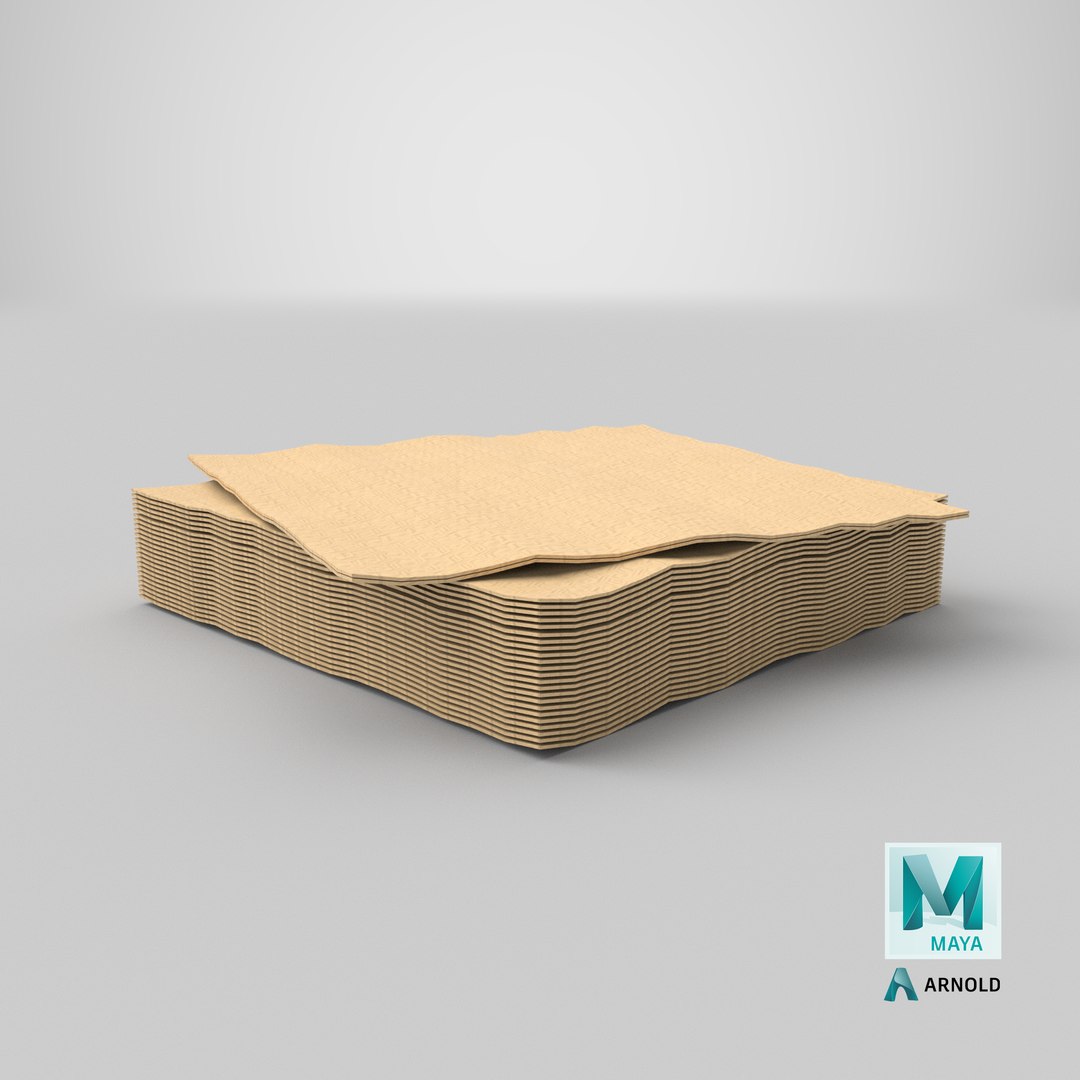 Brown Napkin 3D Model - TurboSquid 1437990
