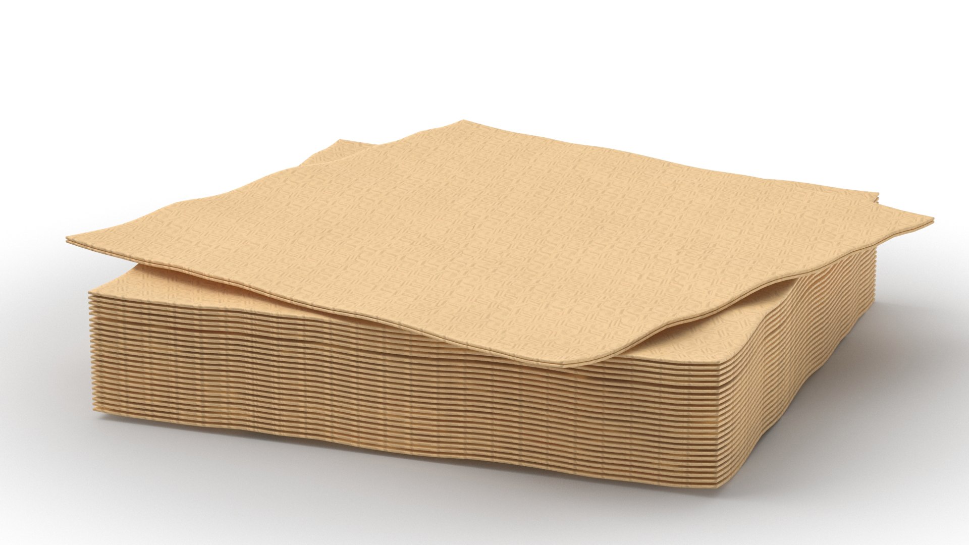 Brown Napkin 3D Model - TurboSquid 1437990