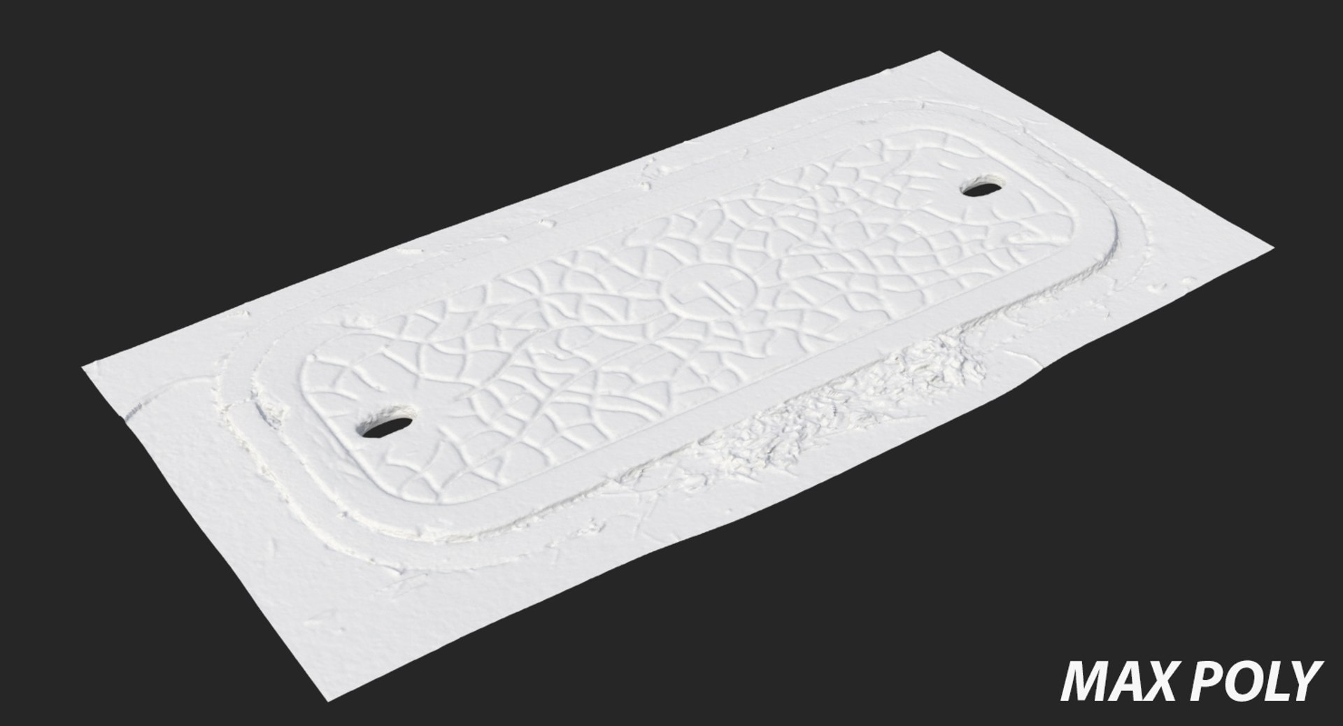 3D Concrete Utility Cover 4k - TurboSquid 1418434