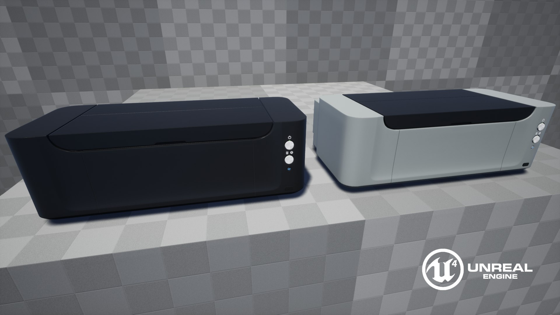 3D low-poly printer - TurboSquid 1591349