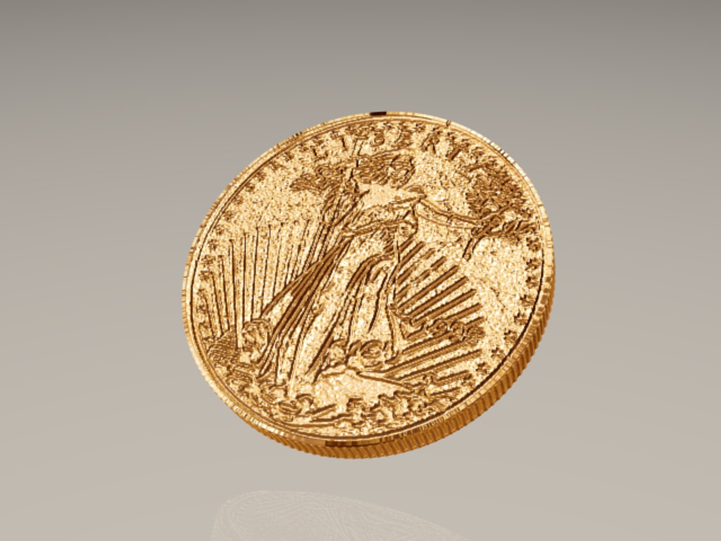 3d model gold coin
