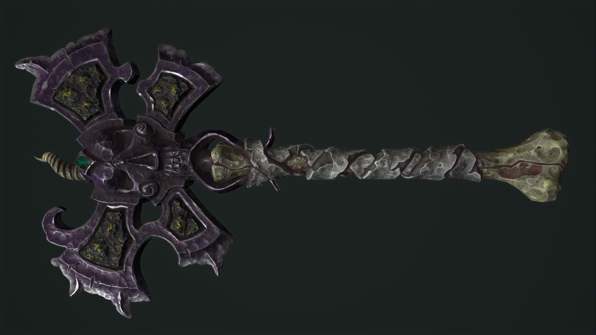 Undead poleaxe 3D - TurboSquid 1960076