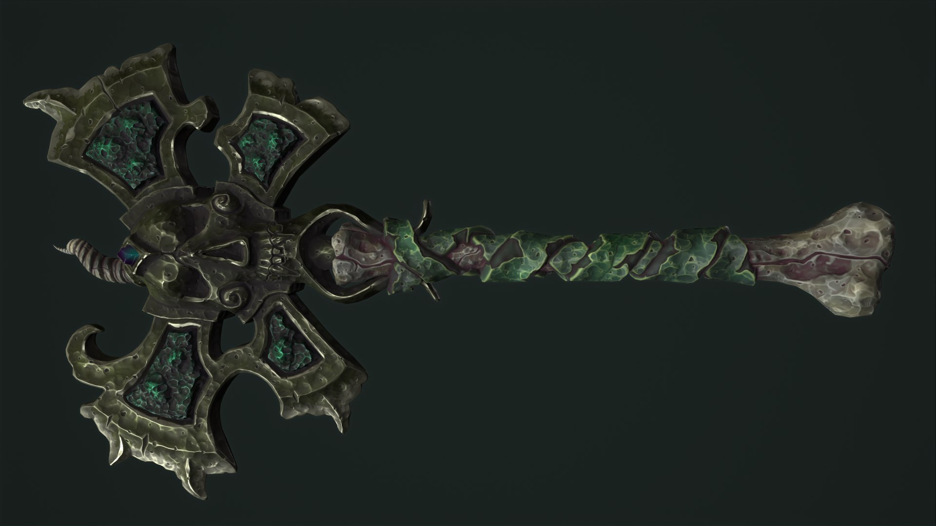 Undead poleaxe 3D - TurboSquid 1960076