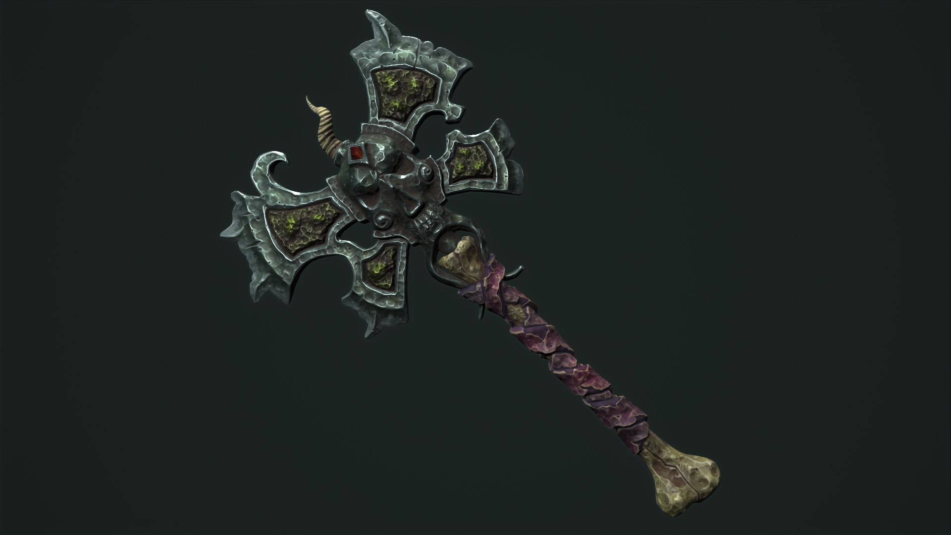 Undead poleaxe 3D - TurboSquid 1960076