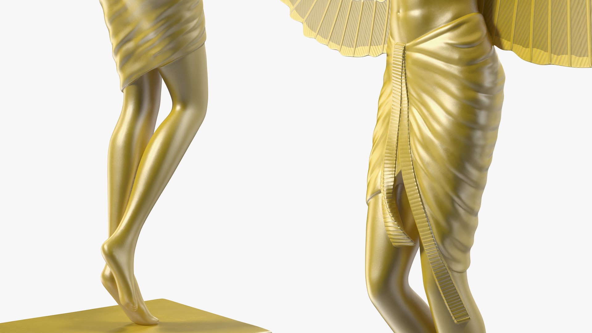 Golden Statue Isis Ancient Egyptian Model - TurboSquid 1461207