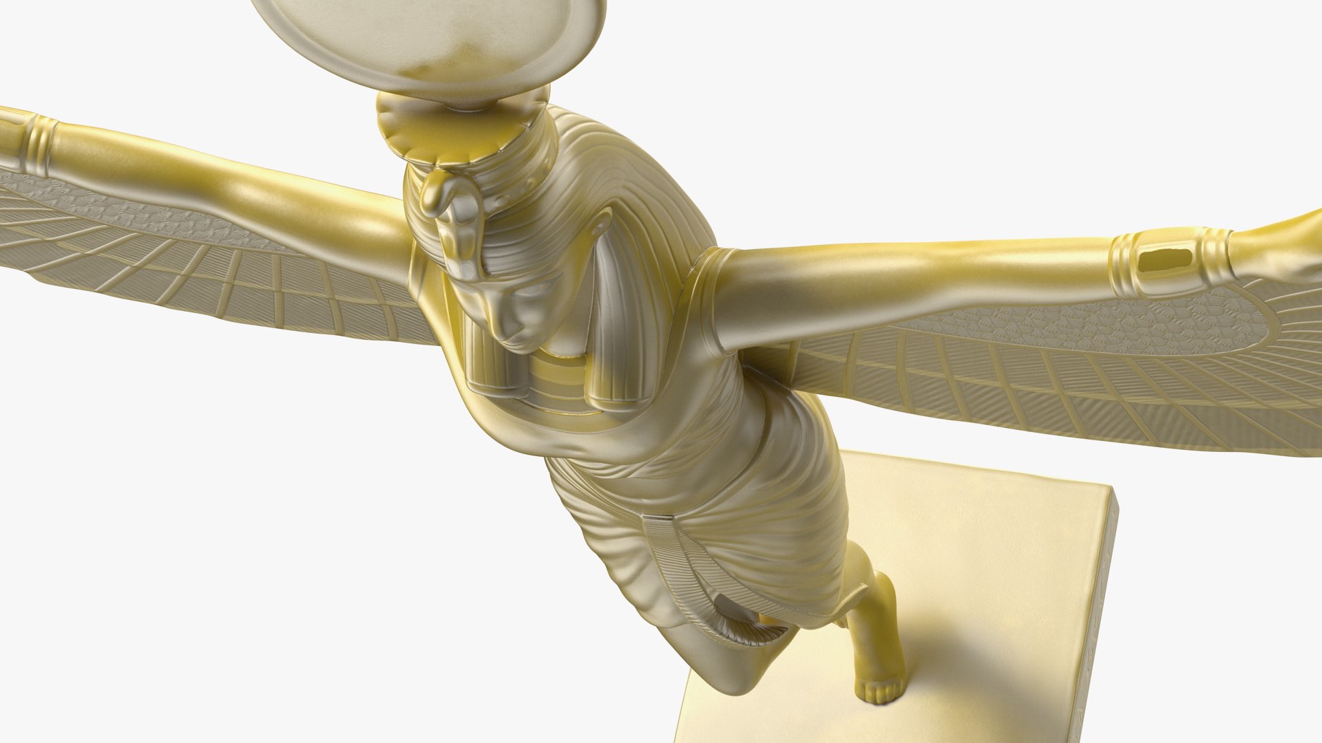 Golden statue isis ancient egyptian model - TurboSquid 1461207