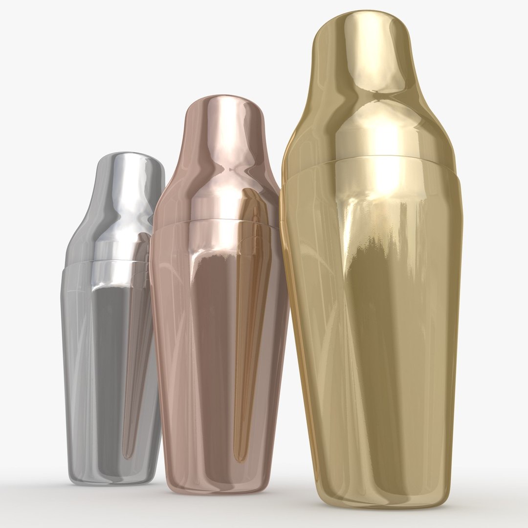 3d realistic cocktail shaker model