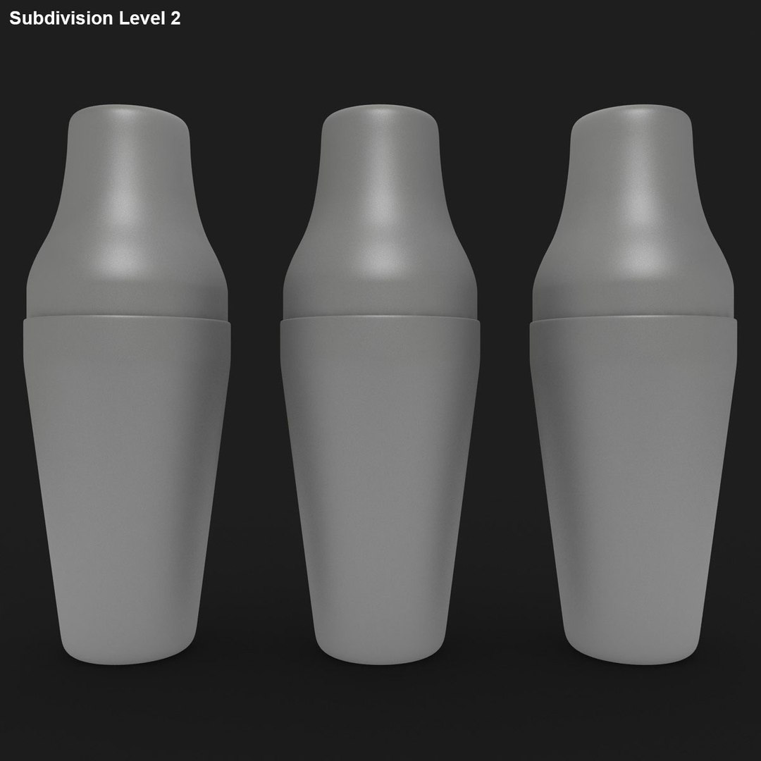 3d realistic cocktail shaker model