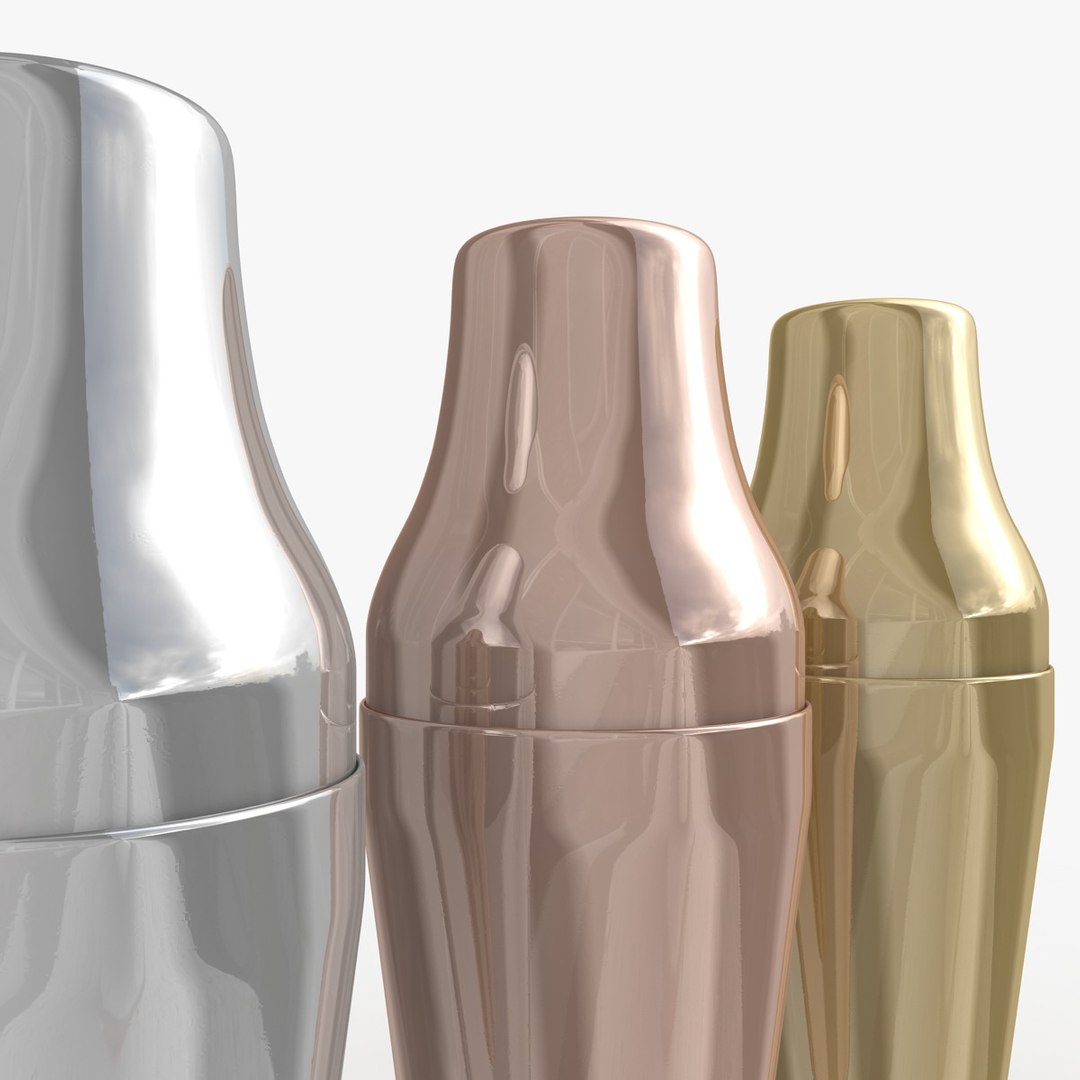 3d realistic cocktail shaker model
