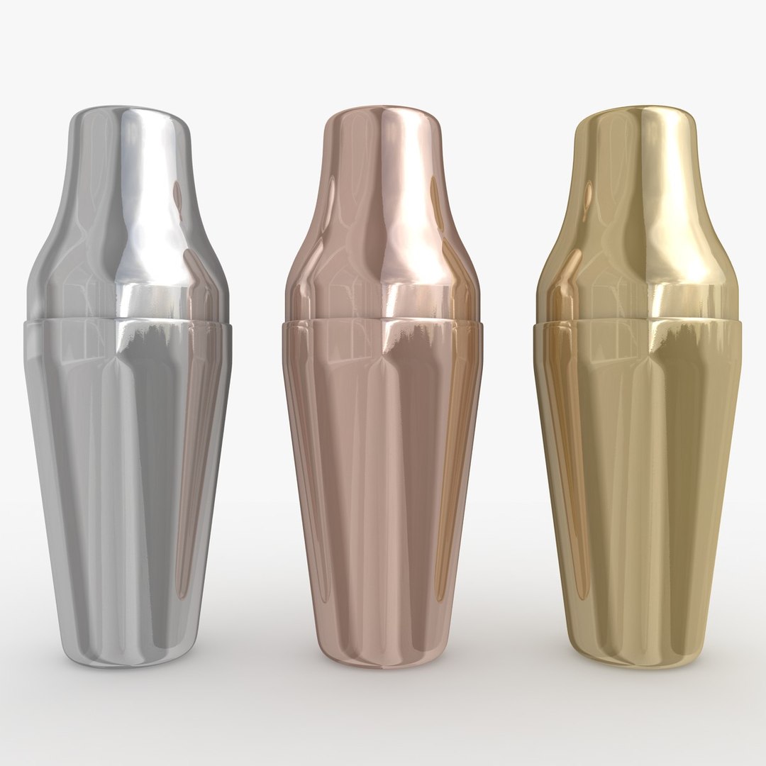3d realistic cocktail shaker model