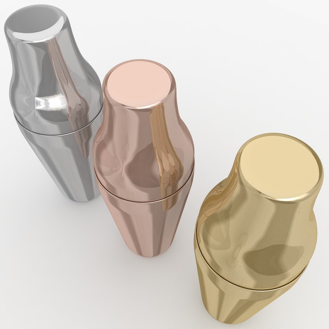 3d realistic cocktail shaker model