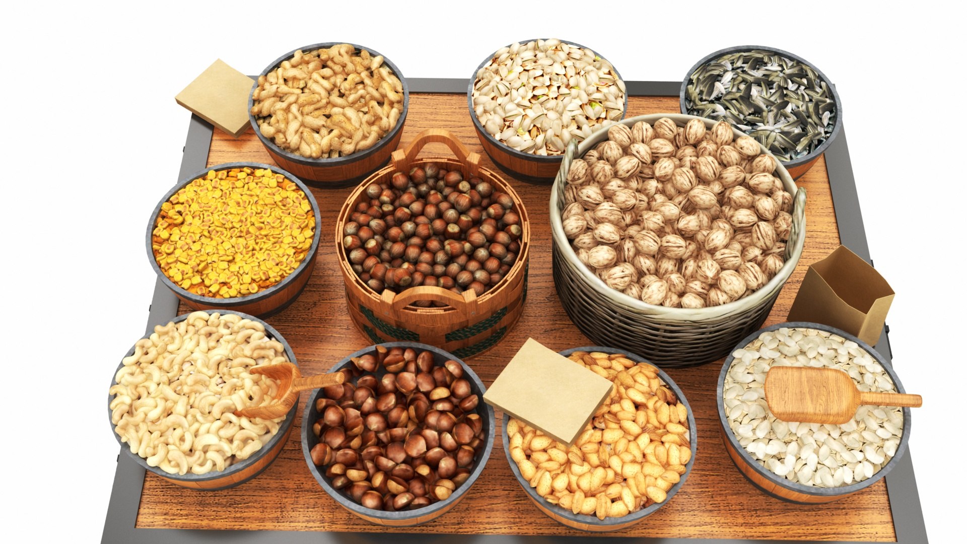 Nut Display Stand 3D Model - TurboSquid 1610608