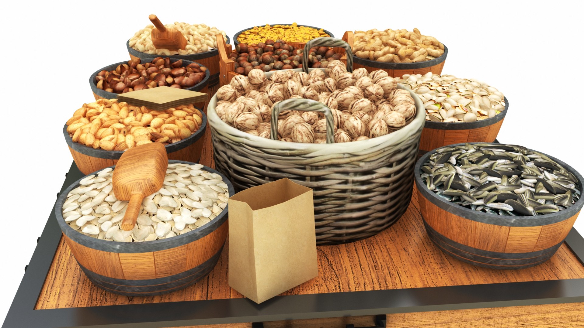 Nut Display Stand 3D Model - TurboSquid 1610608