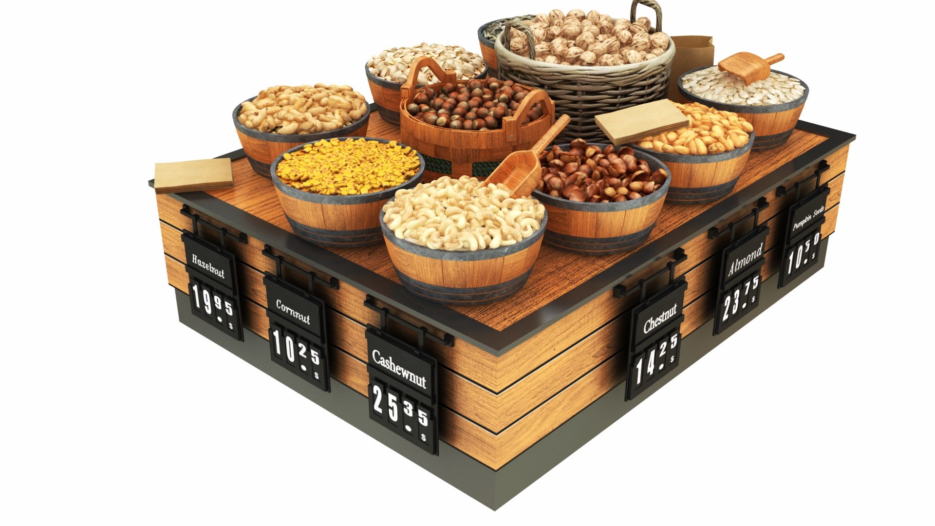 Nut Display Stand 3D Model - TurboSquid 1610608