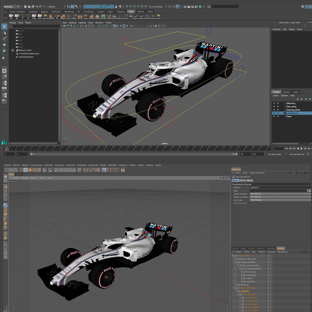 Wheels Rigged 3D Model - TurboSquid 1361970