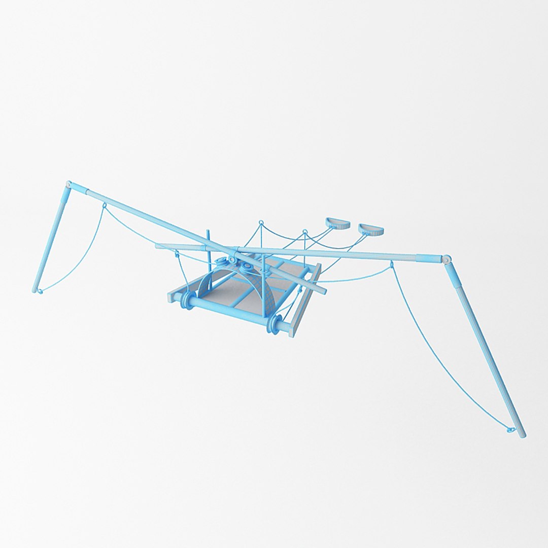3d Flying Machine Da Vinci