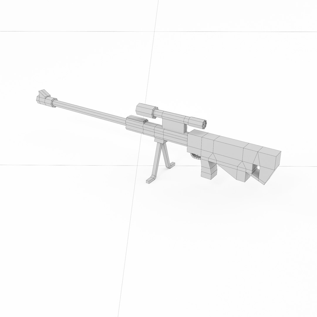 3D Model PDSHP Sniper Rifle Gun - TurboSquid 1991560