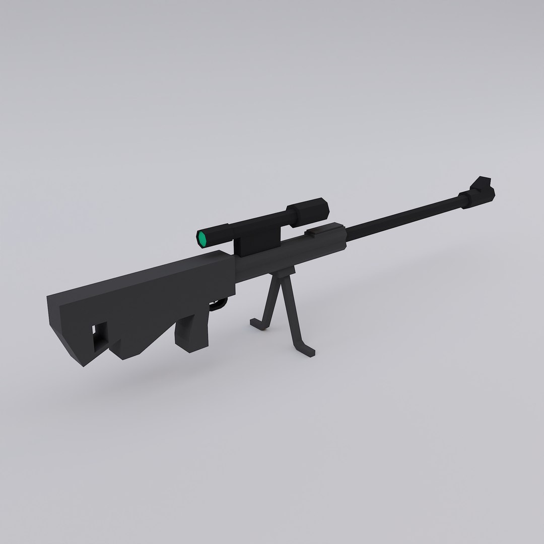 3D Model PDSHP Sniper Rifle Gun - TurboSquid 1991560