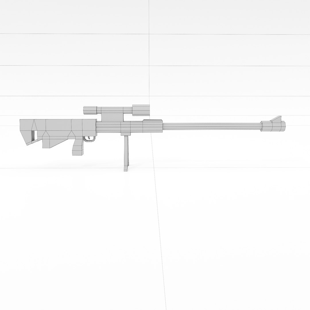 3D Model PDSHP Sniper Rifle Gun - TurboSquid 1991560