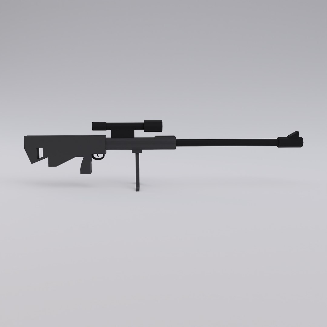 3D Model PDSHP Sniper Rifle Gun - TurboSquid 1991560