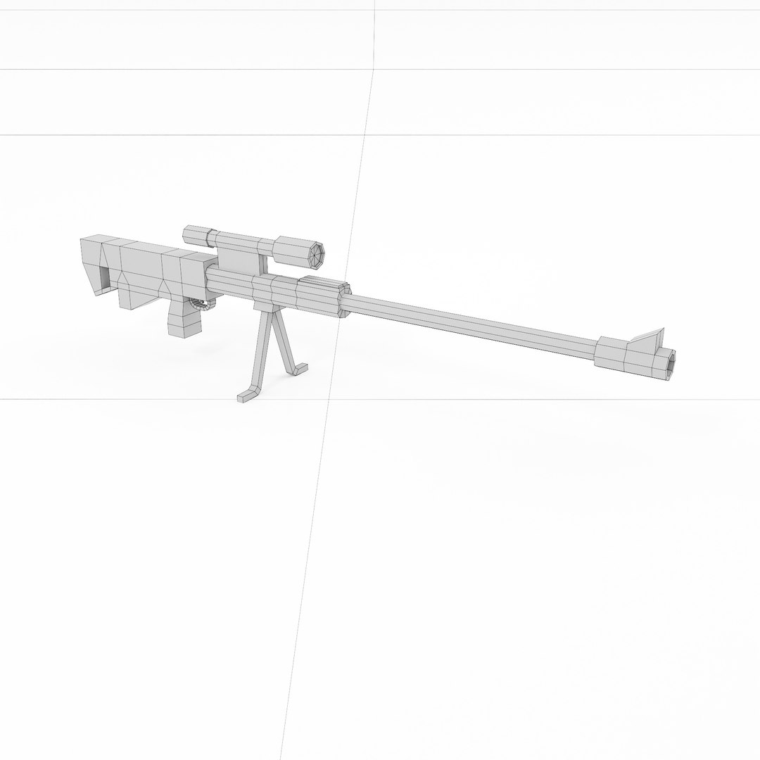 3D Model PDSHP Sniper Rifle Gun - TurboSquid 1991560
