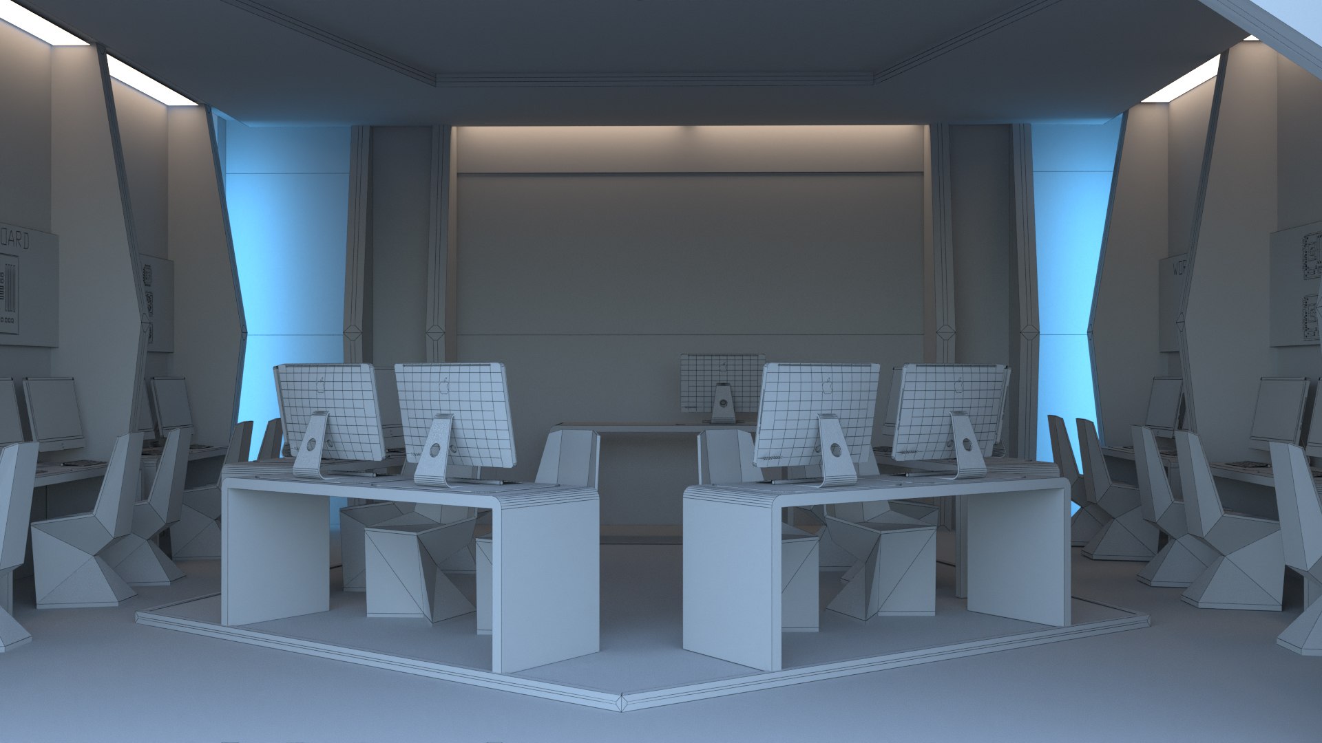 Futuristic Computer 3D Model - TurboSquid 1423339