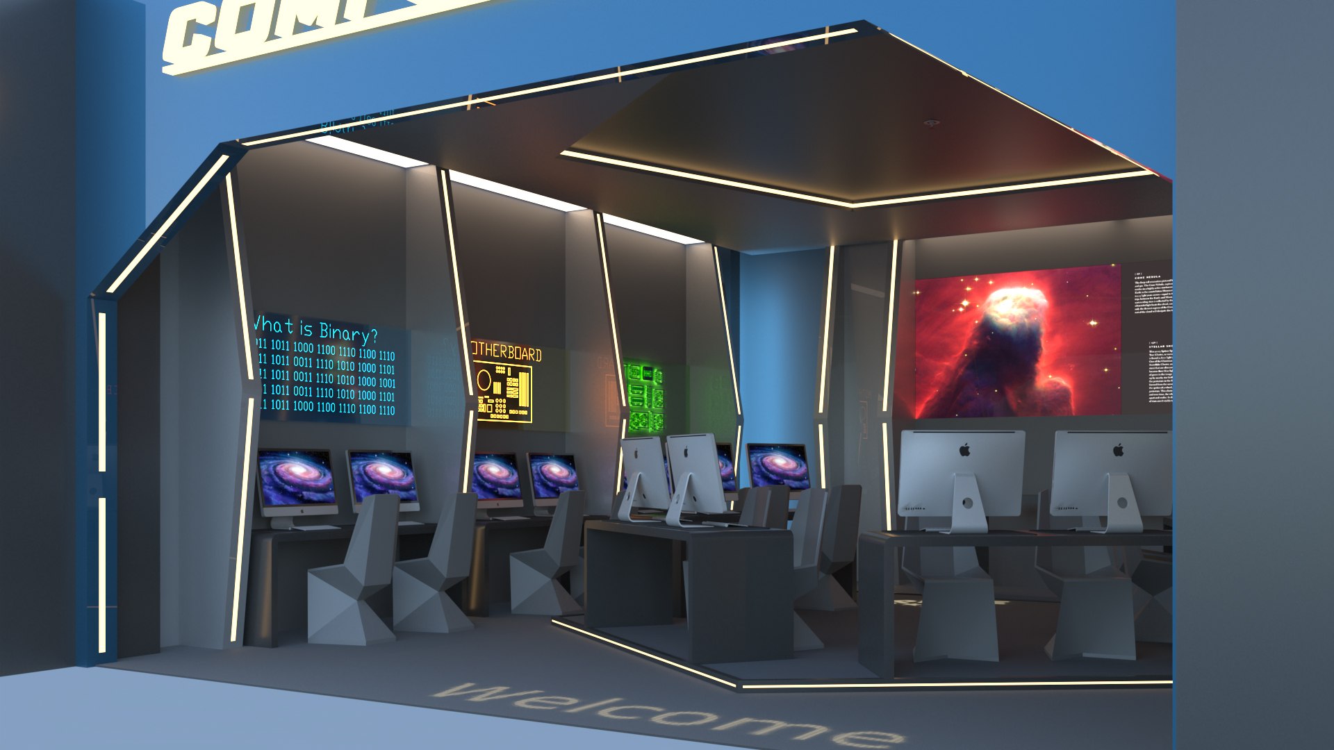 Futuristic Computer 3D Model - TurboSquid 1423339