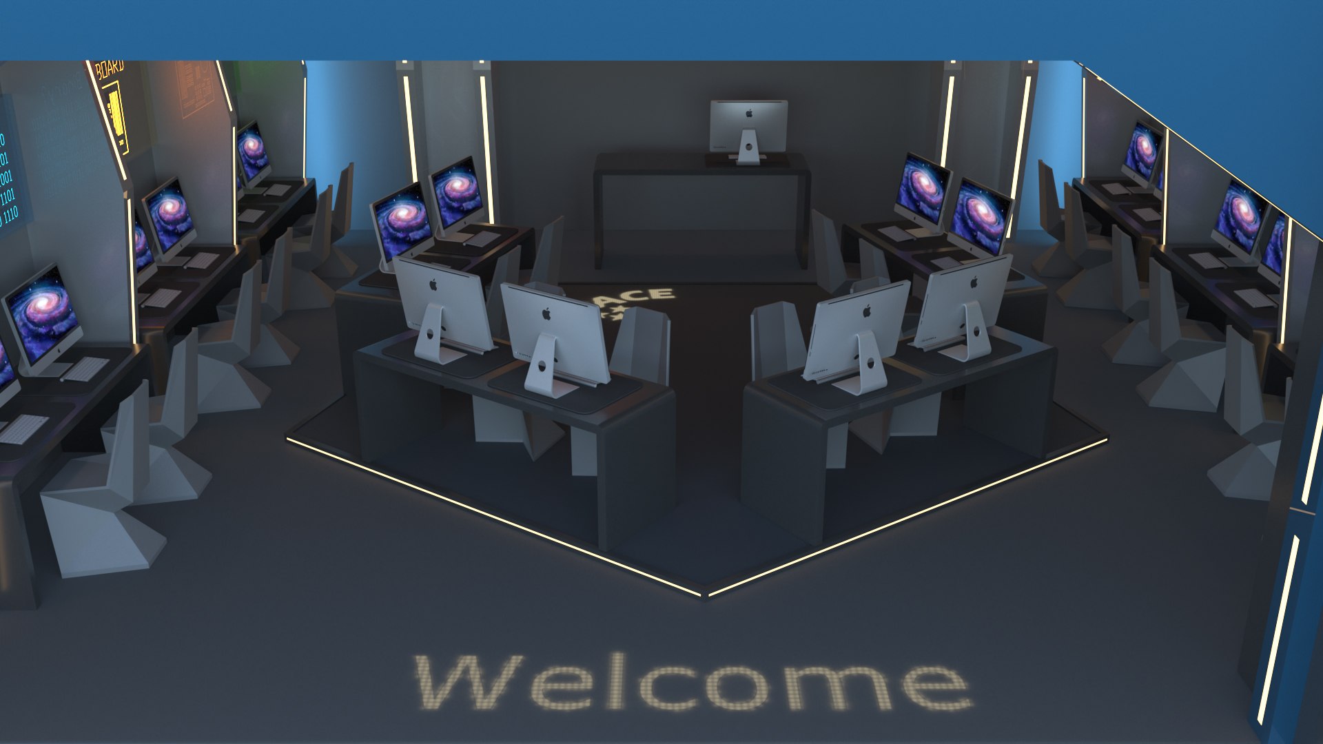 Futuristic Computer 3D Model - TurboSquid 1423339