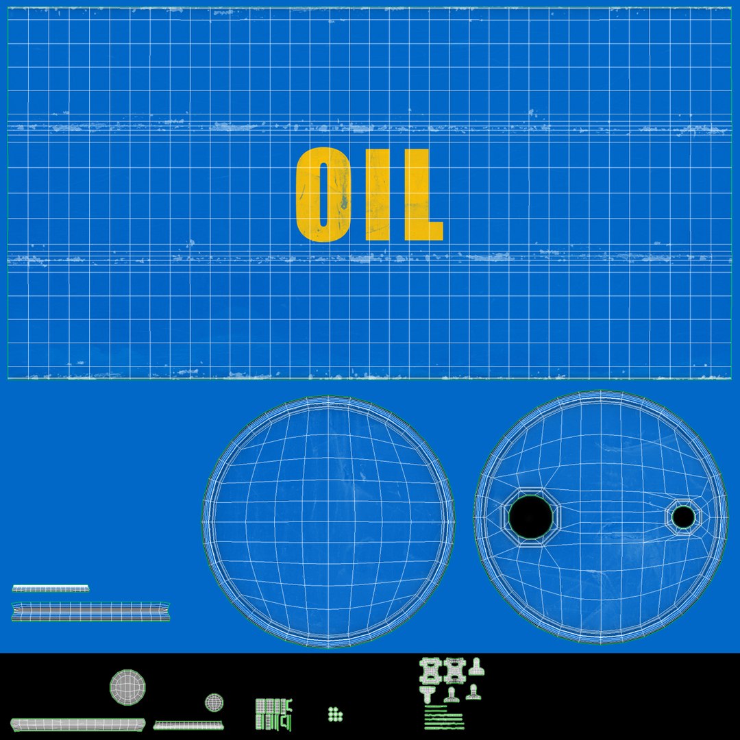 3D Oil Barrel Model - TurboSquid 1215446