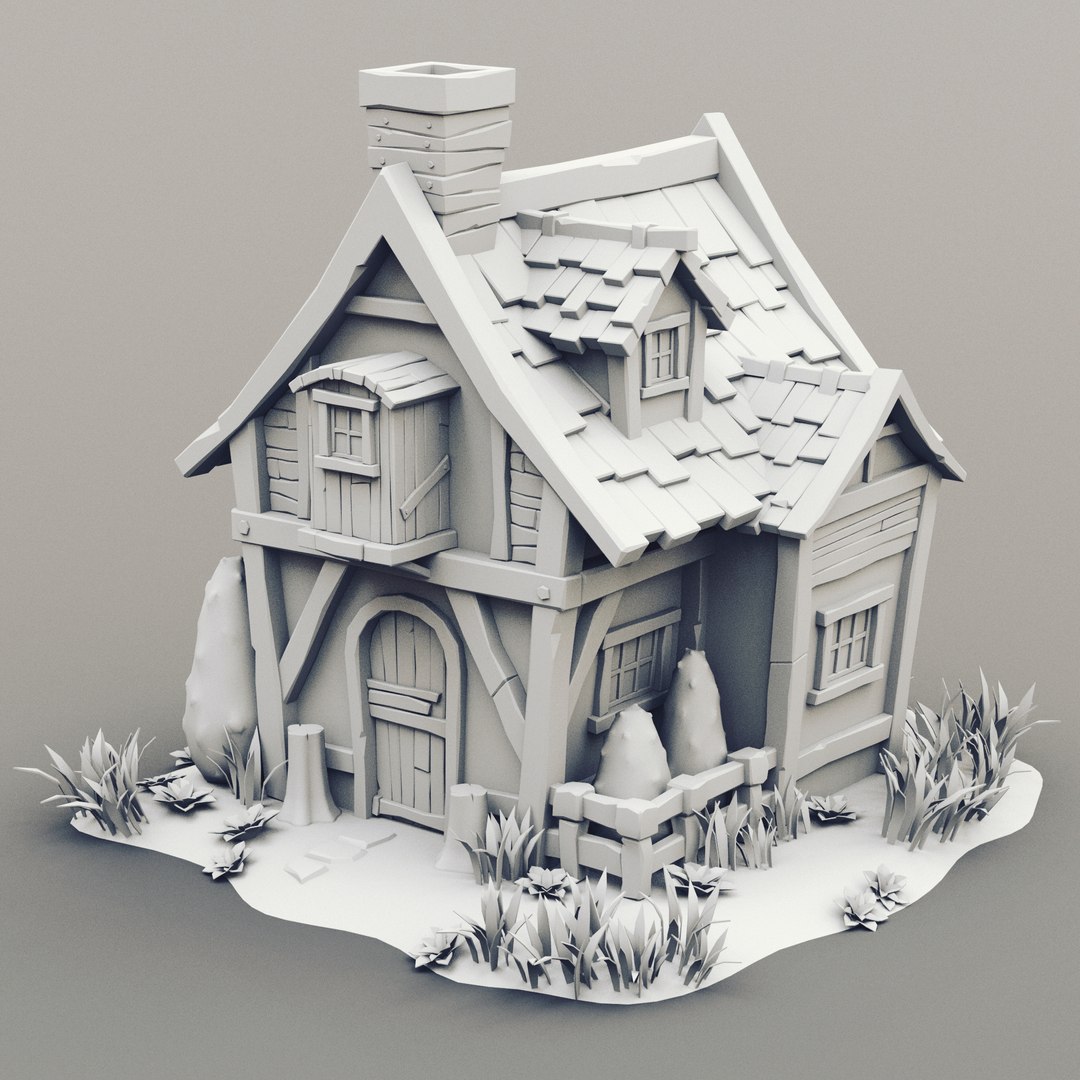 3D Small Cottage 04 Model - TurboSquid 2128315