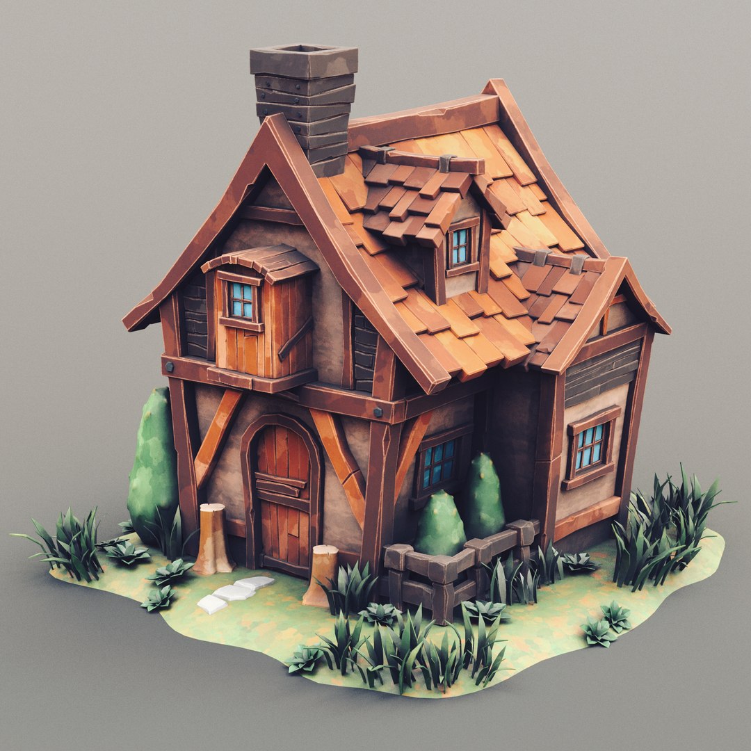 3D Small Cottage 04 Model - TurboSquid 2128315