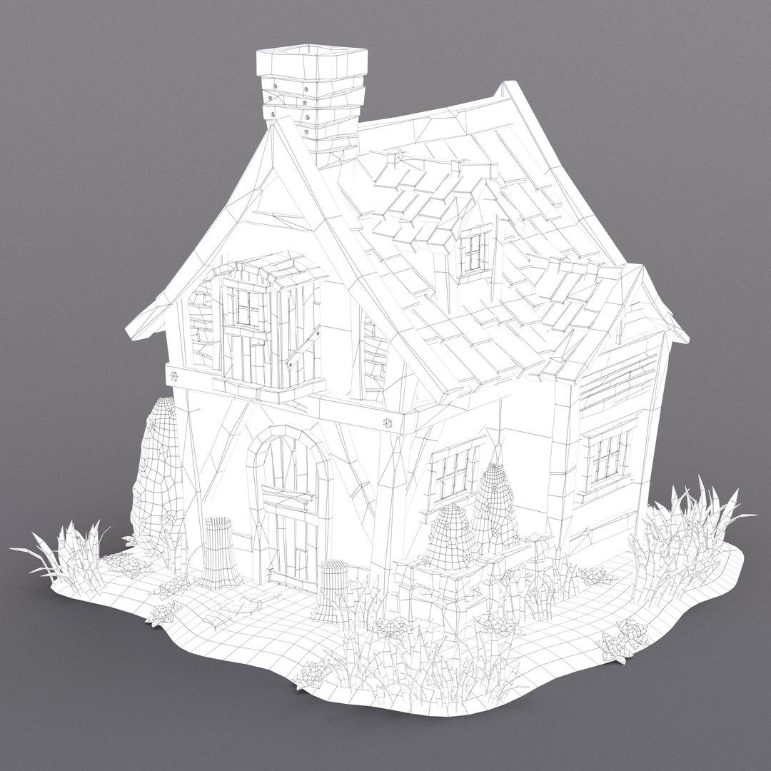 3D Small Cottage 04 Model - TurboSquid 2128315