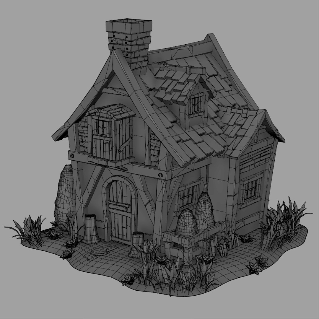 3D Small Cottage 04 Model - TurboSquid 2128315