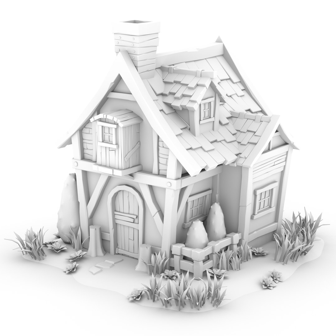 3D Small Cottage 04 Model - TurboSquid 2128315